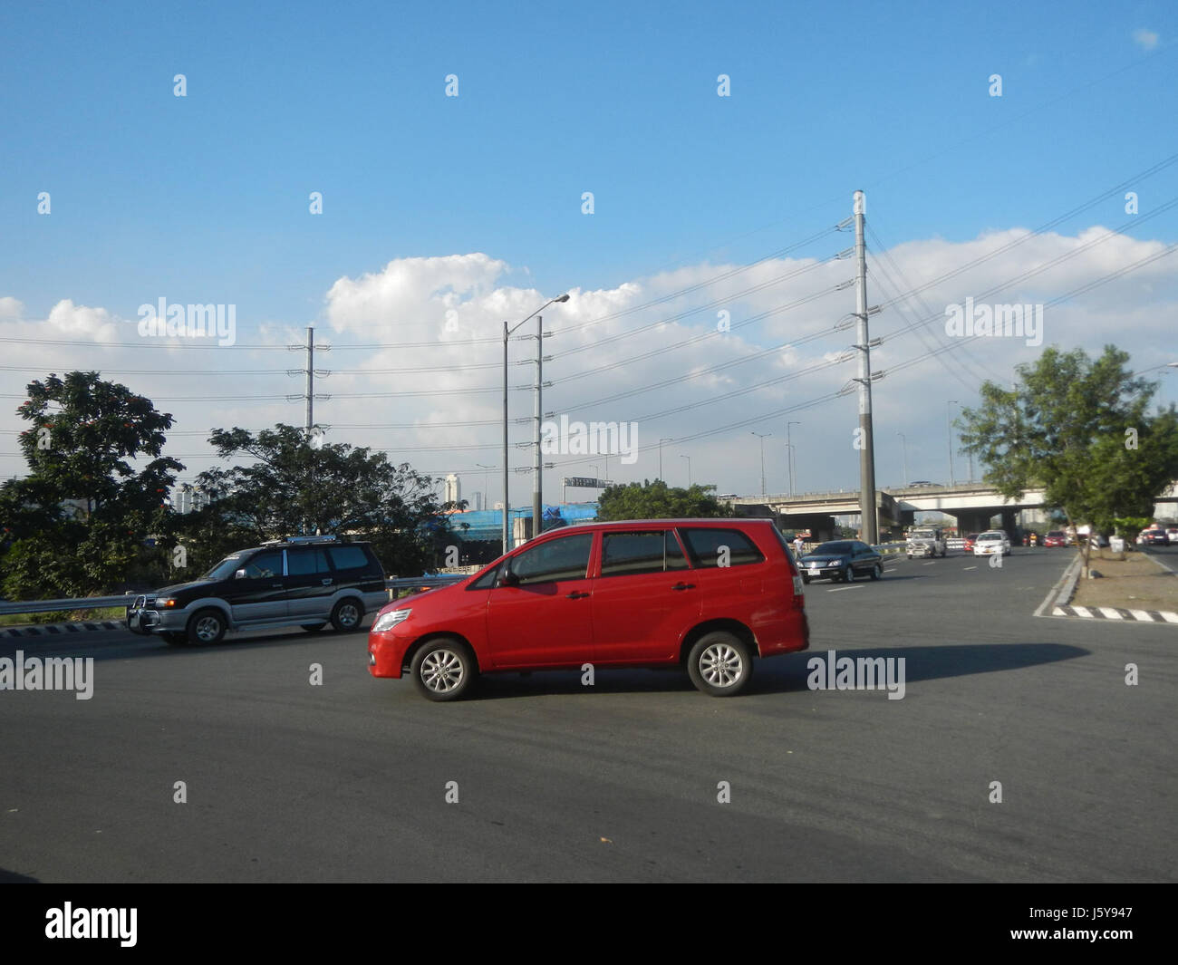 The image captures the Sales Interchange in Taguig, located between ...