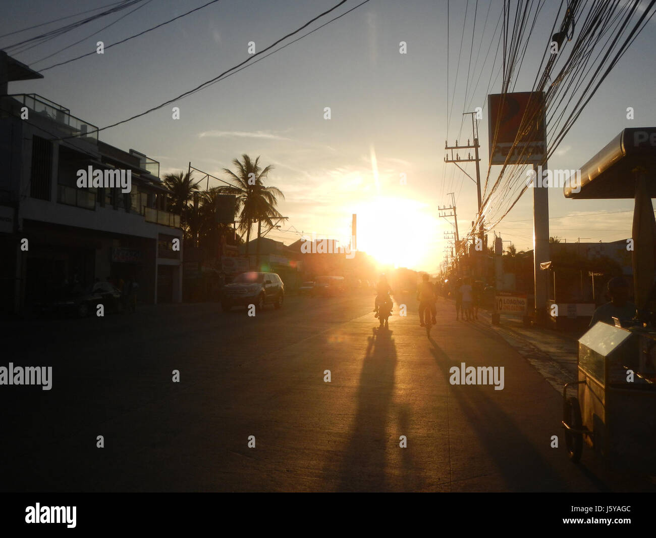 A view of the Daungan Tiaong Tuktukan Highway in Guiguinto, Bulacan ...