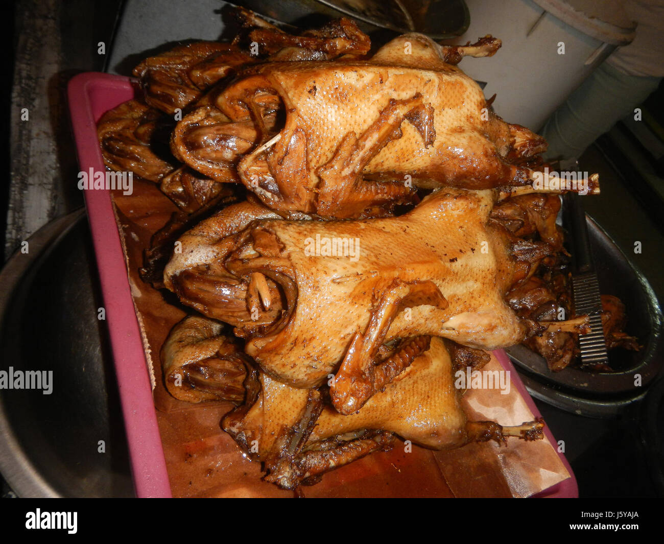 0395 Cuisine of Bulacan Fried itik pugo pancit 05 Stock Photo - Alamy