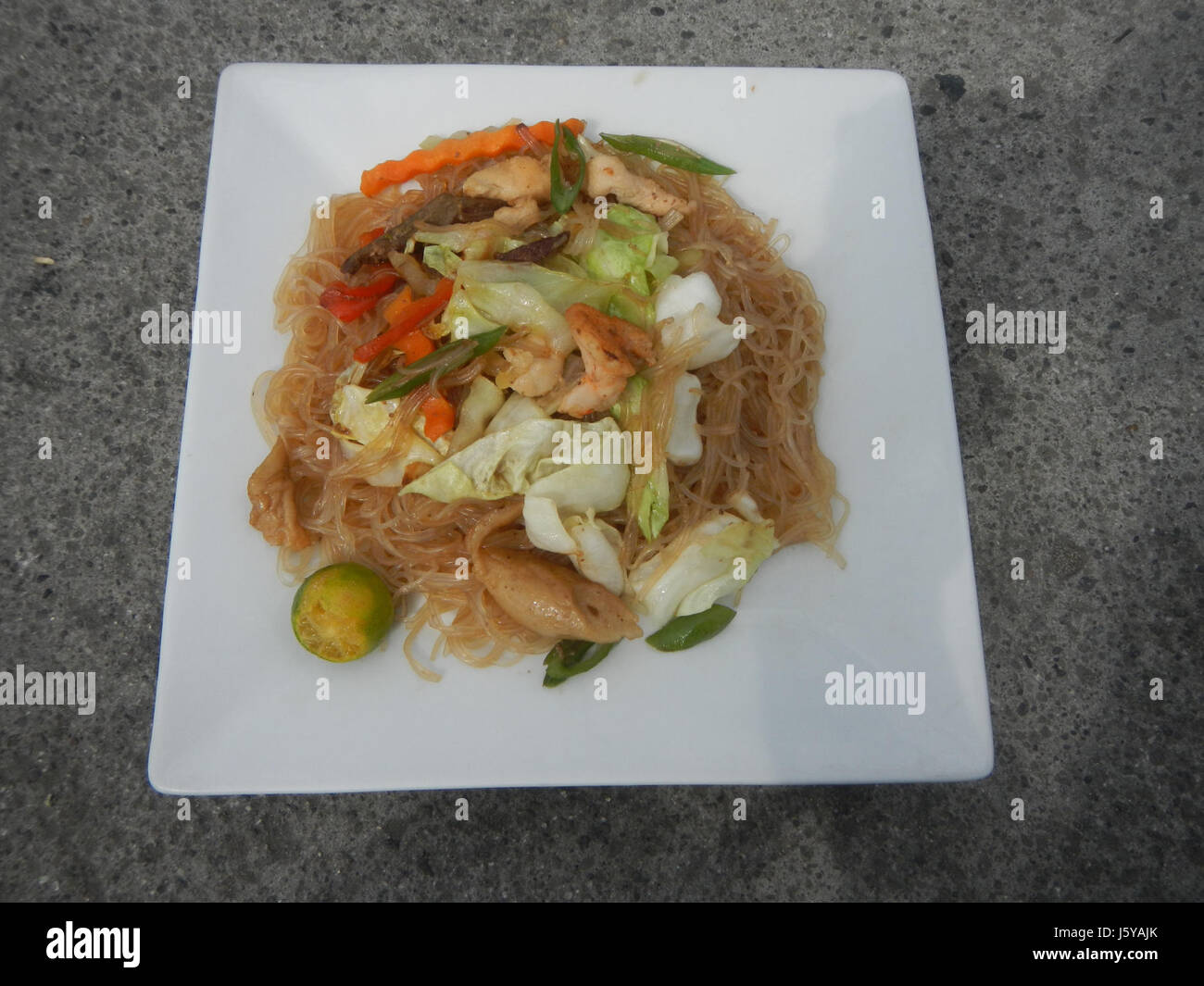 0395 Cuisine of Bulacan Fried itik pugo pancit 10 Stock Photo - Alamy