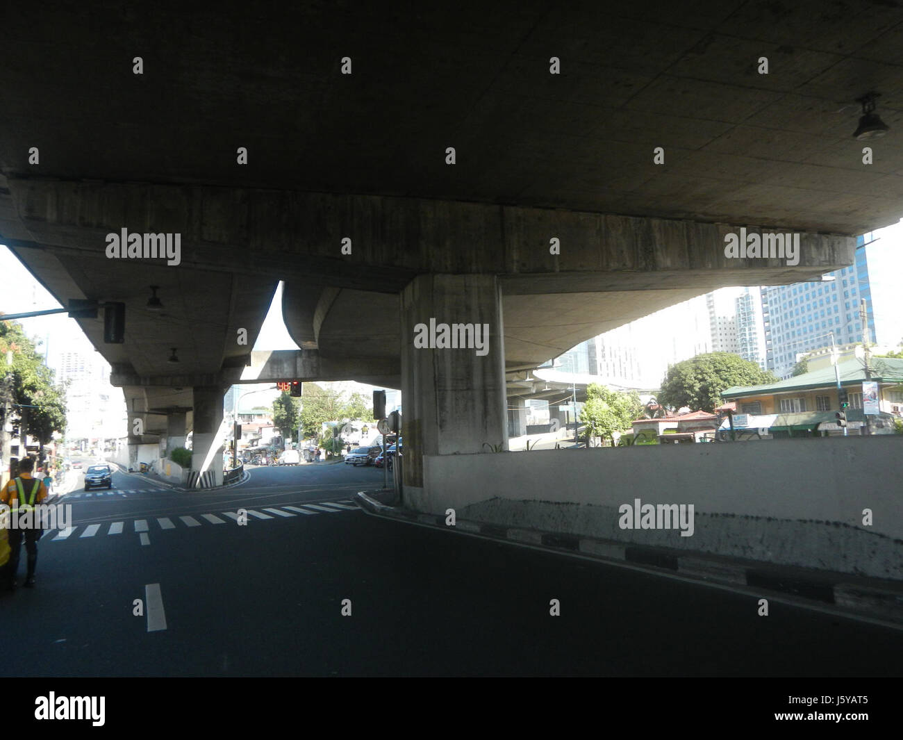 The image captures the Kalayaan Flyover, an important part of the EDSA ...