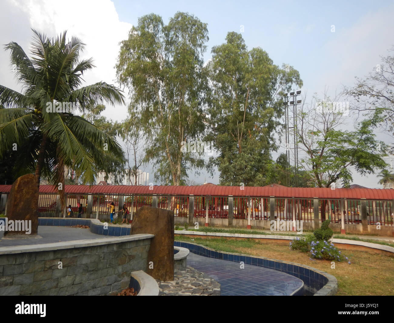 The image depicts Santa Mesa, a district in Manila, including the ...