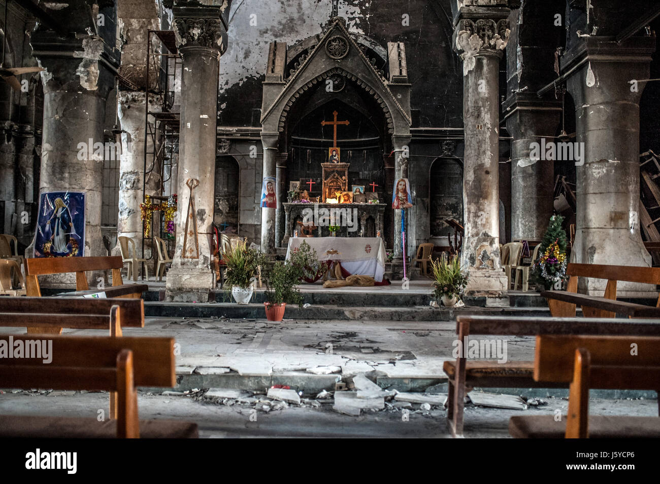 The Immaculate Conception church in Qaraqosh (hamdaniya) Iraq was ...