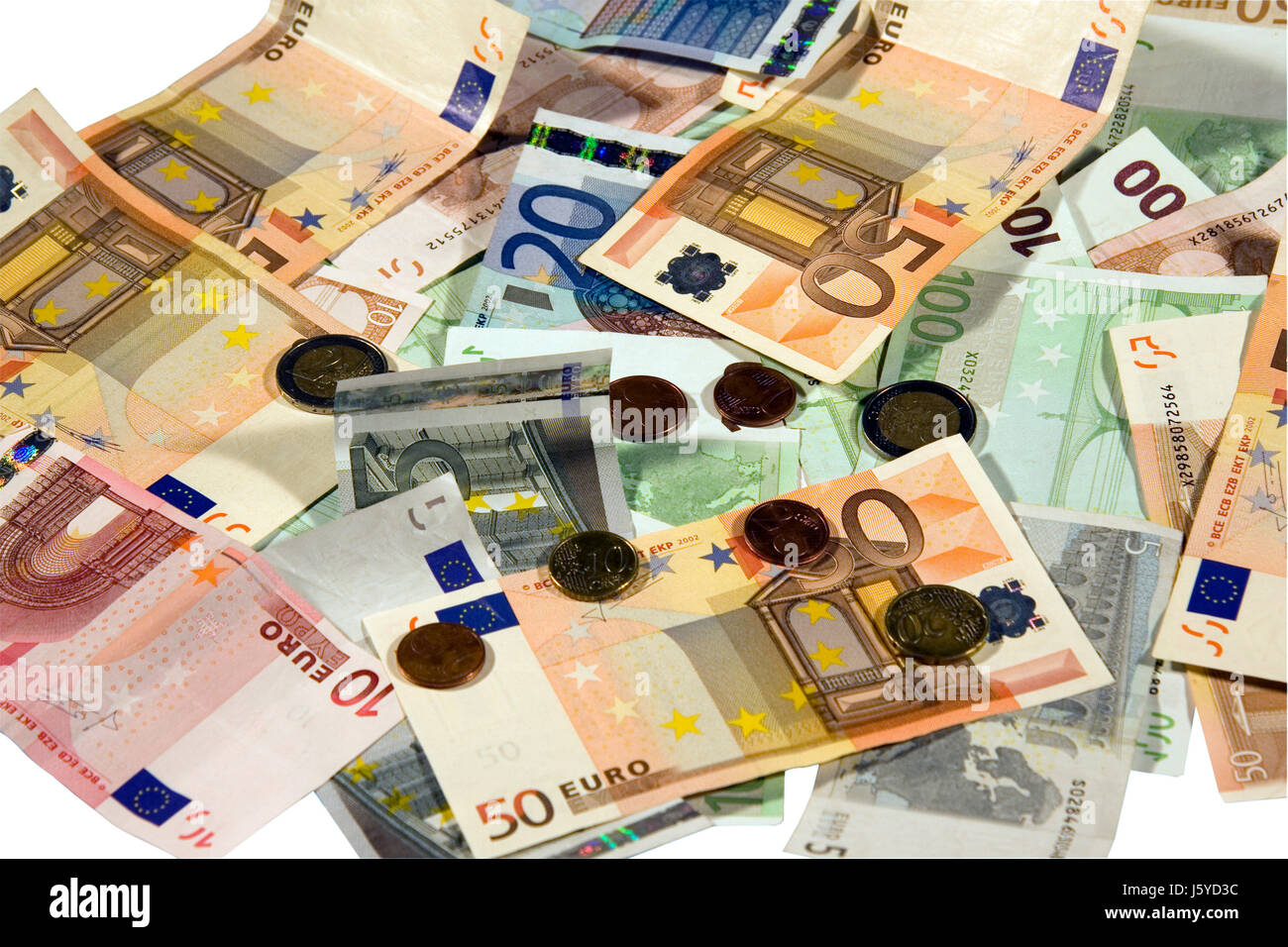 currency euro bank note money pay currency euro coins bank note cent ...