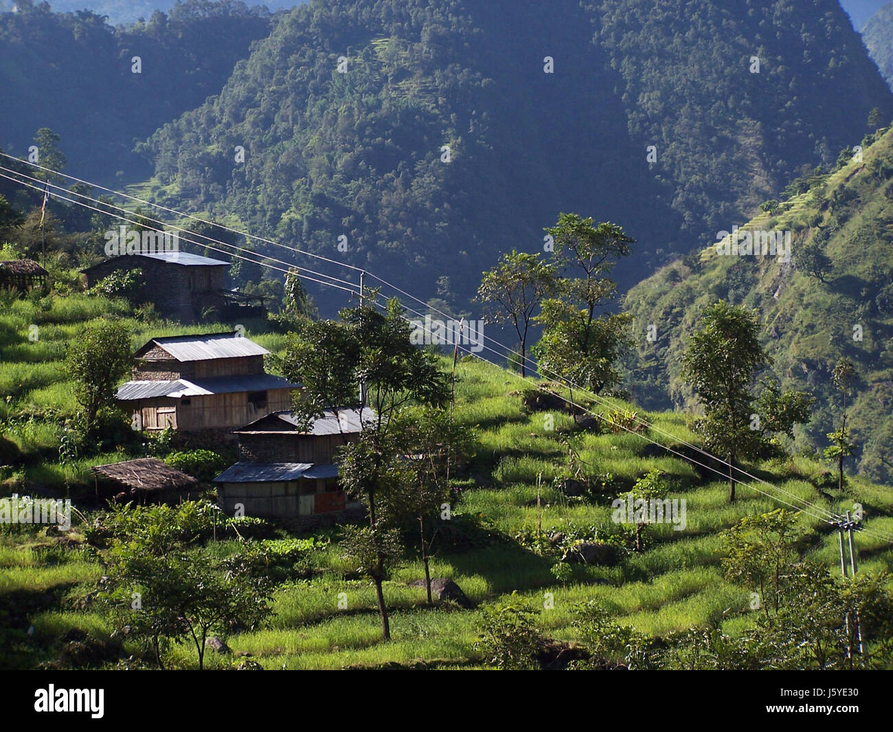 nepal landscape scenery countryside nature community village market ...