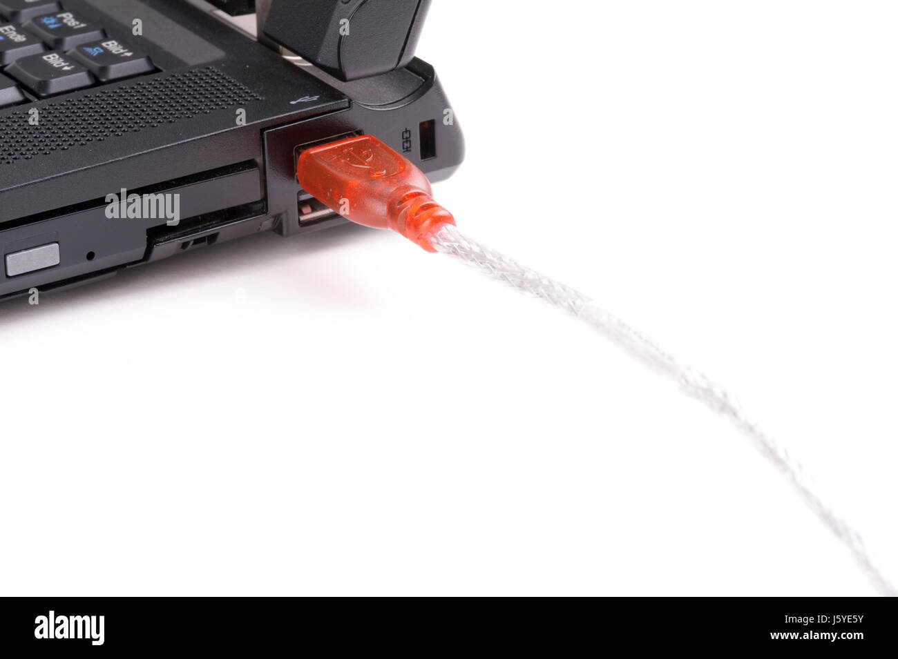 usb cable notebook Stock Photo - Alamy