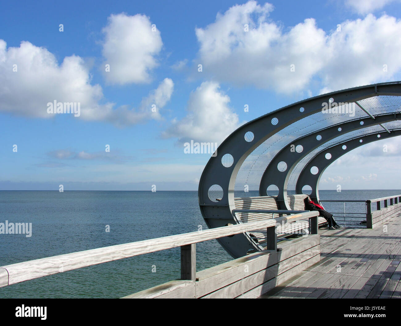 Woman on jetty baltic hi-res stock photography and images - Alamy