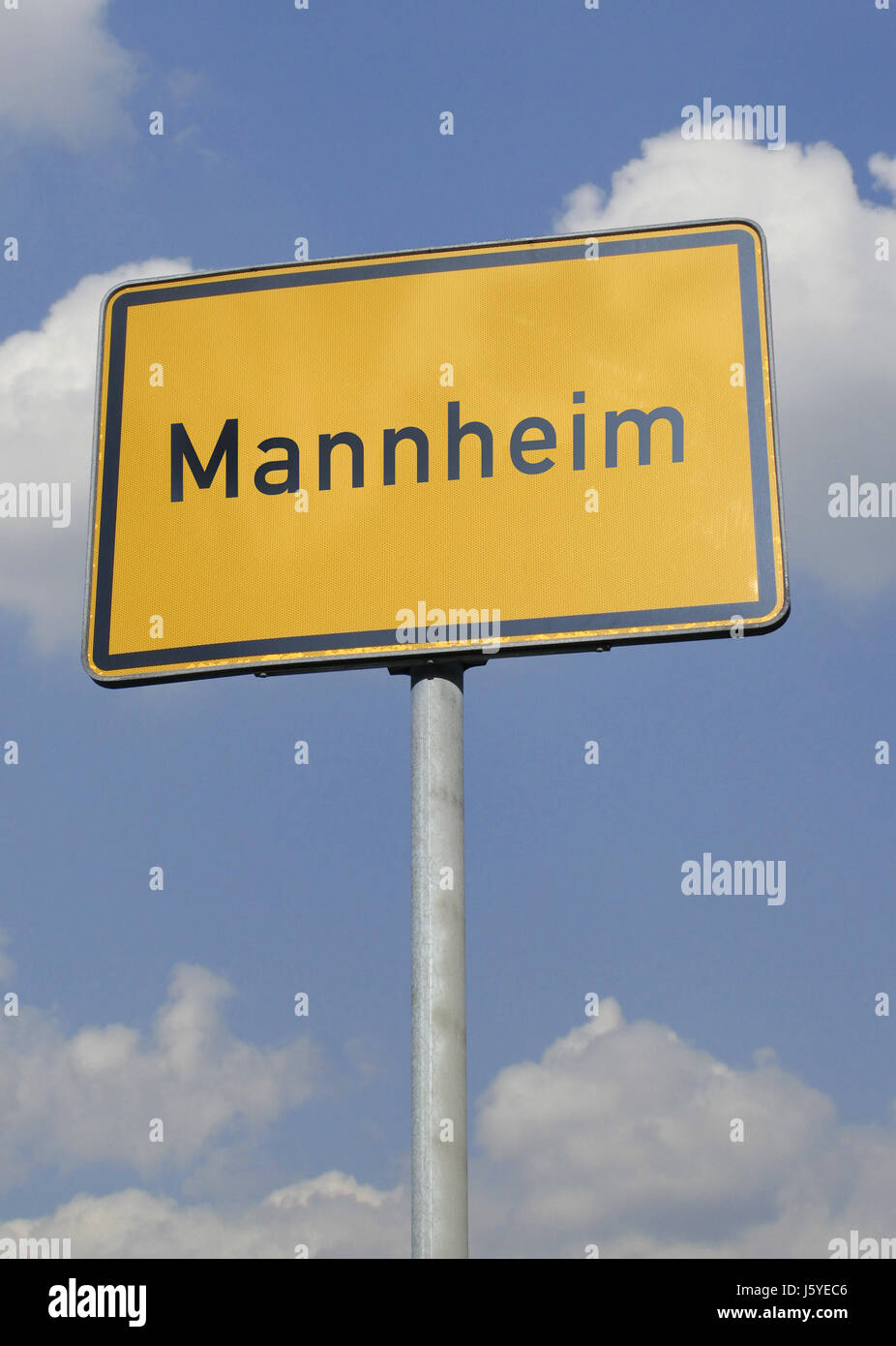 sign signal city town place-name sign germany german federal republic firmament Stock Photo - Alamy