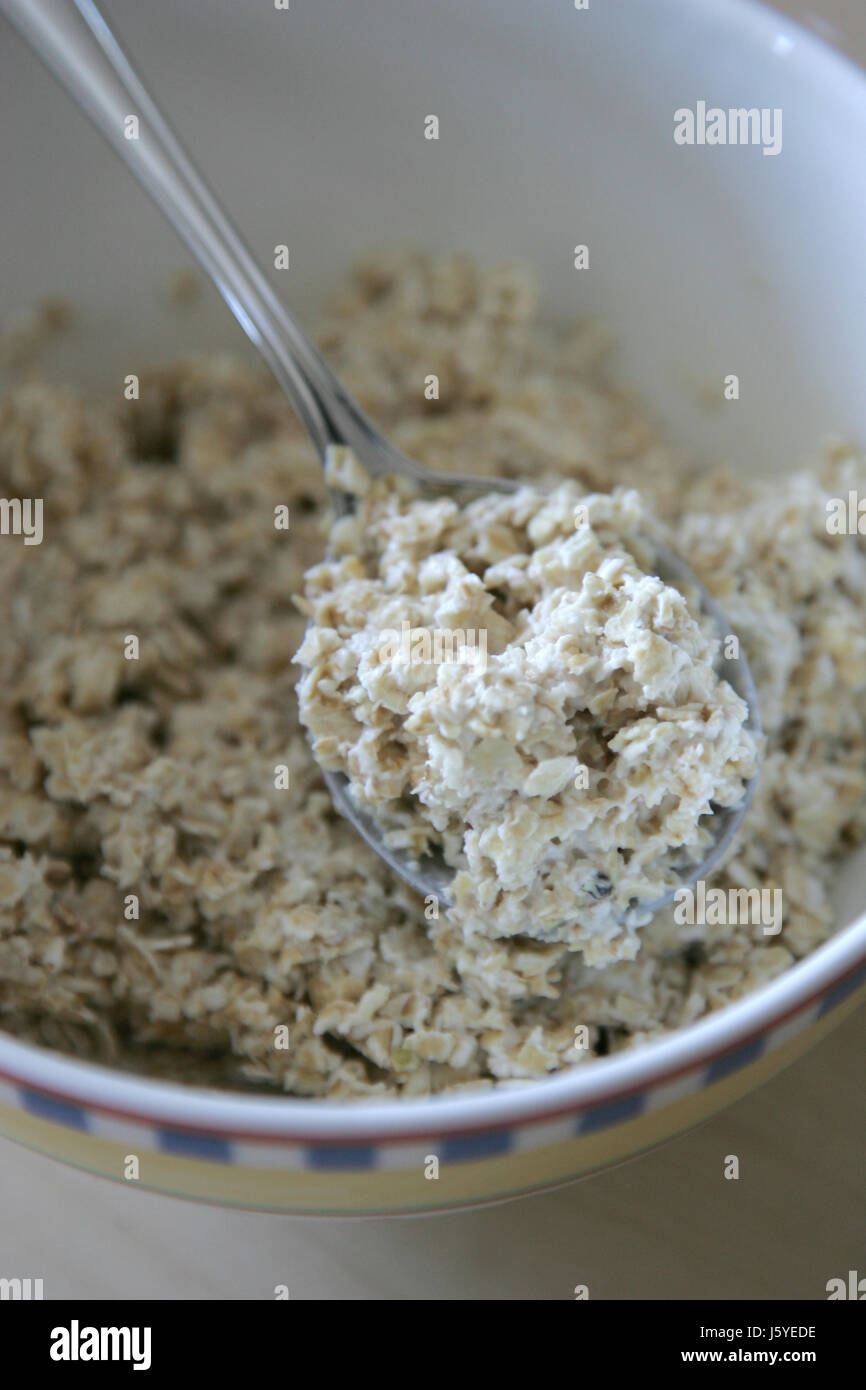 spoonful of oatmeal Stock Photo - Alamy