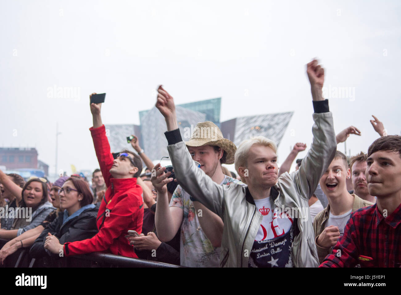 Rock music fans young and old rockers Enthusiast Smmer music festival ...