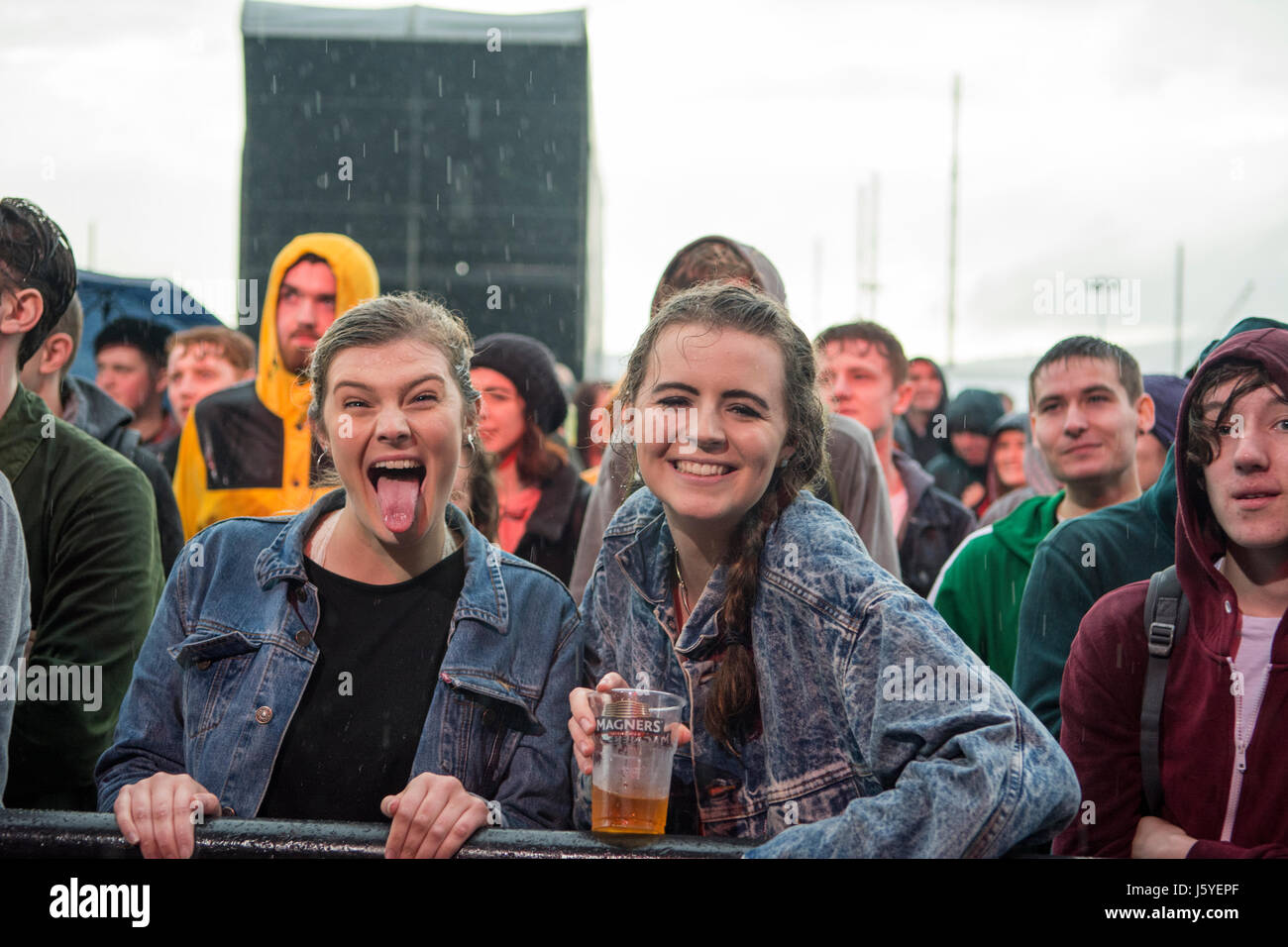 Rock music fans young and old rockers Enthusiast Smmer music festival ...