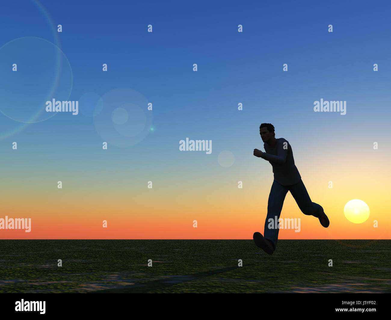 sport sports jog rotor escape flee (irr.) run running runs runners blue ...