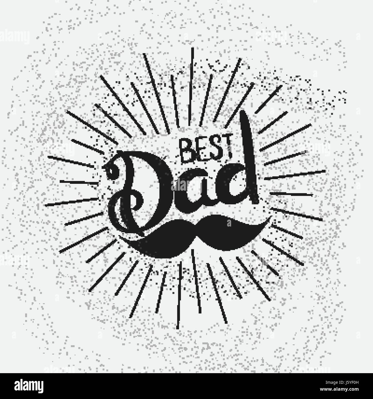 Fathers Day Background. Best Dad Vector Illustration Stock Vector Image ...