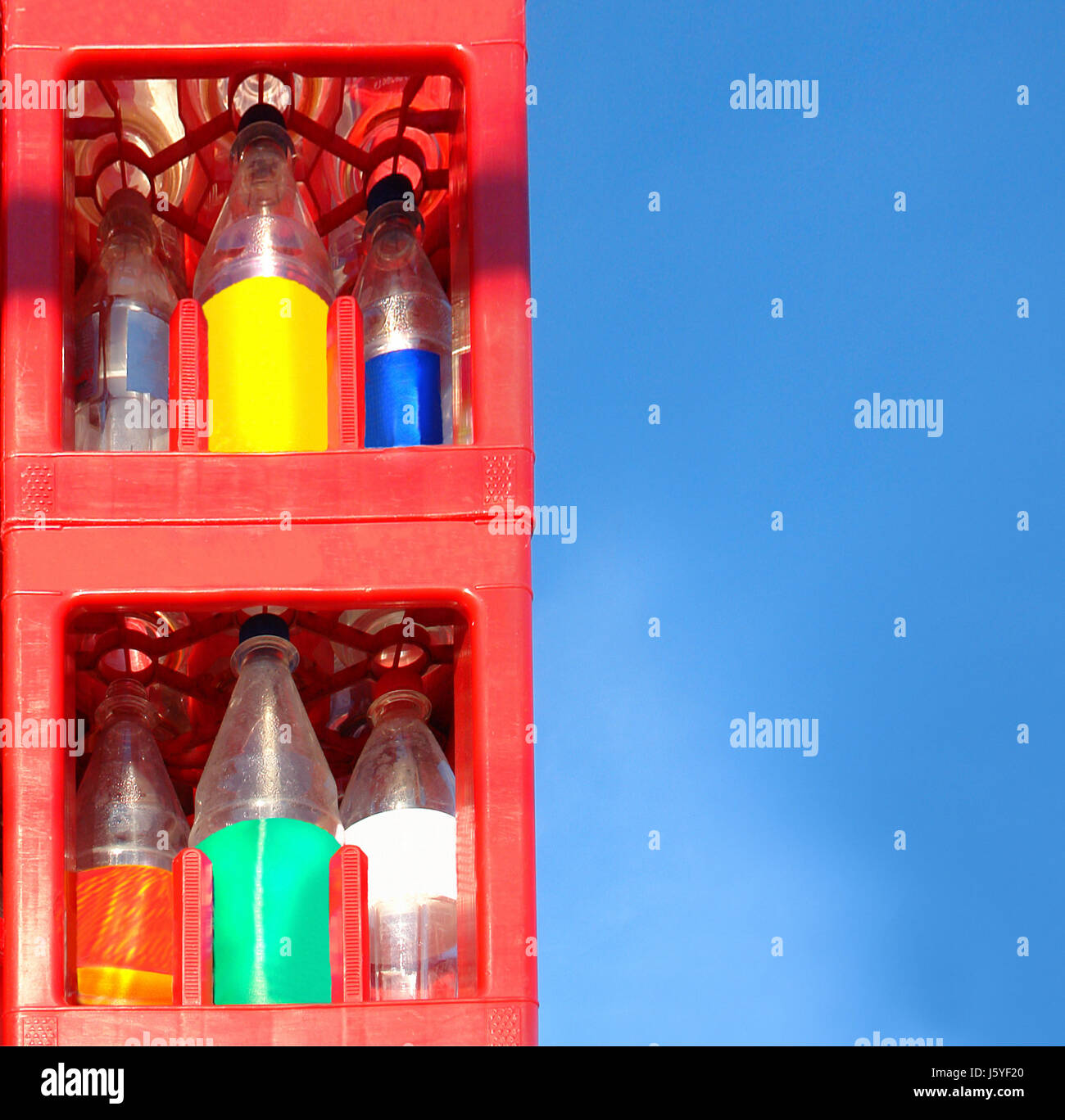 pet returnable bottles Stock Photo - Alamy