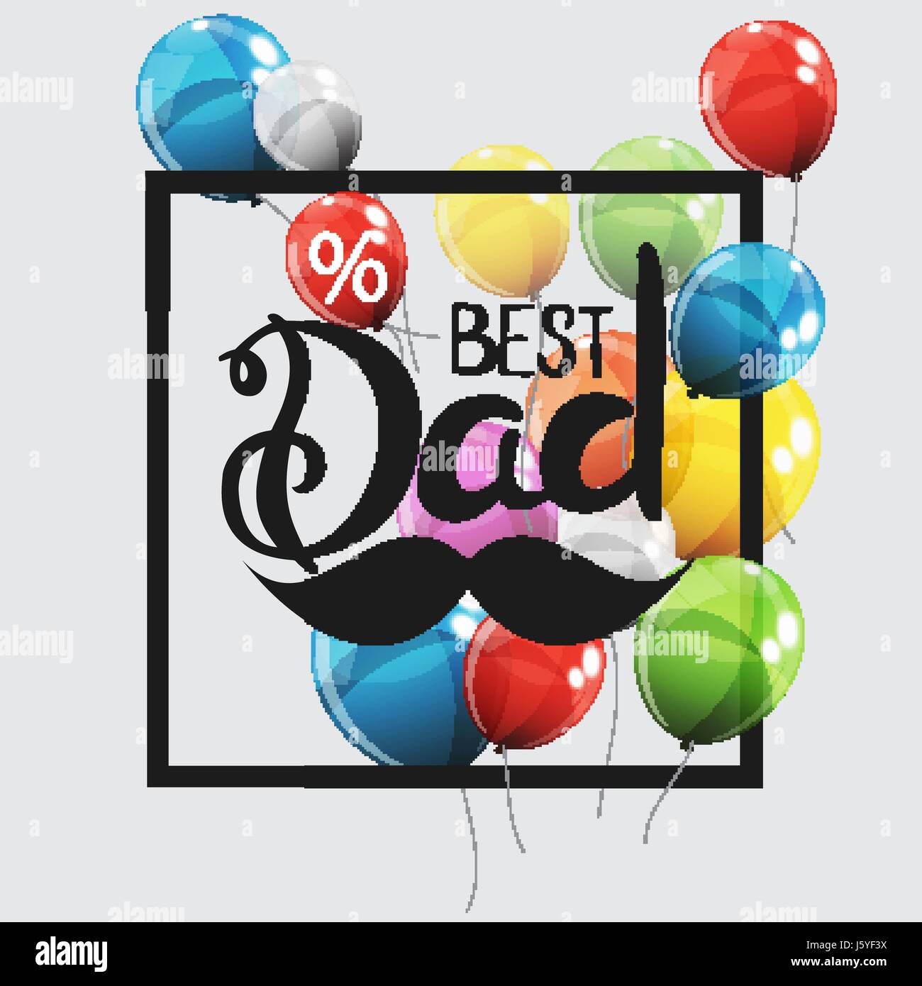 Fathers Day Background. Best Dad Vector Illustration Stock Vector Image ...
