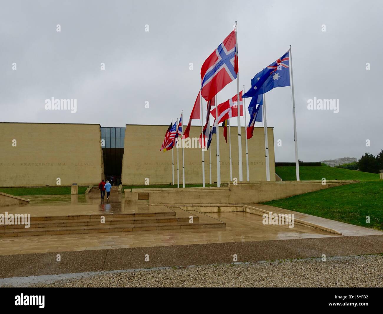Caen memorial museum in the rain hi-res stock photography and images ...