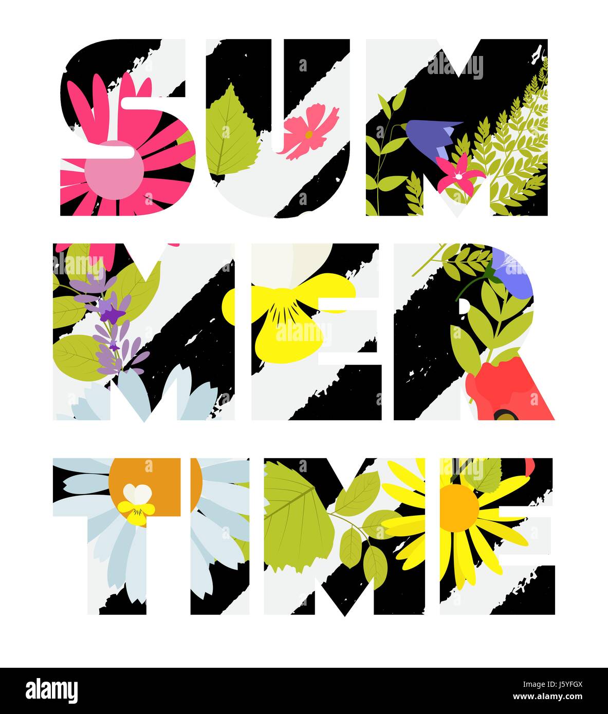 Summer Time Abstract Background. Vector Illustration Stock Vector Image ...