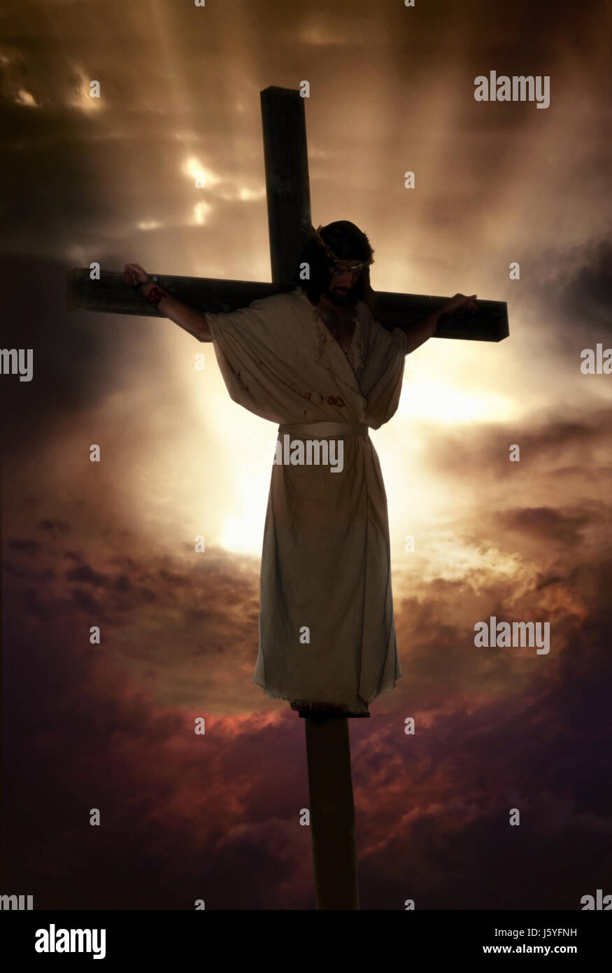 god son holy sacred jesus man death sunset cross darkness pain shame ...