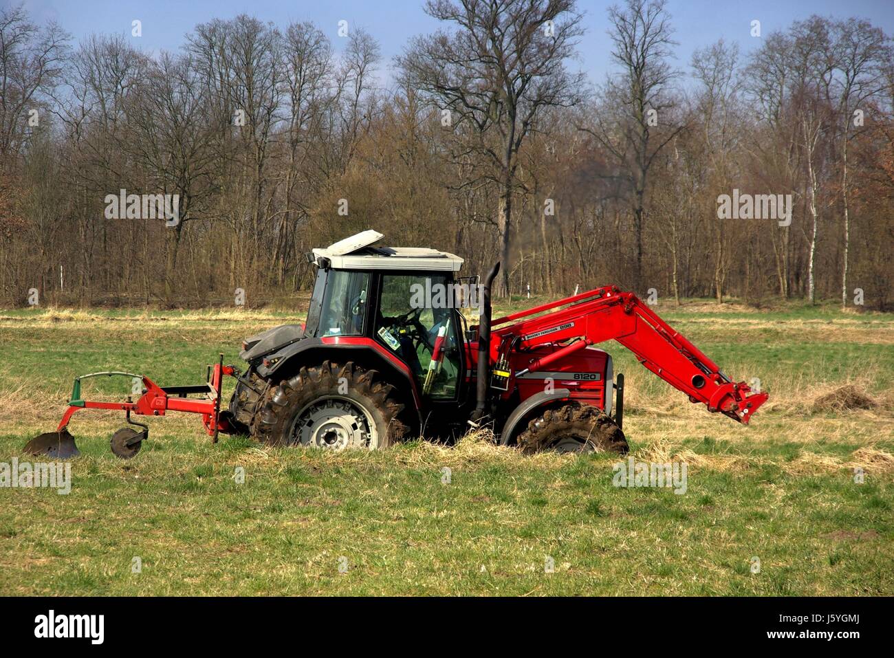 engine drive motor agriculture farming field tractor field work harvest ...