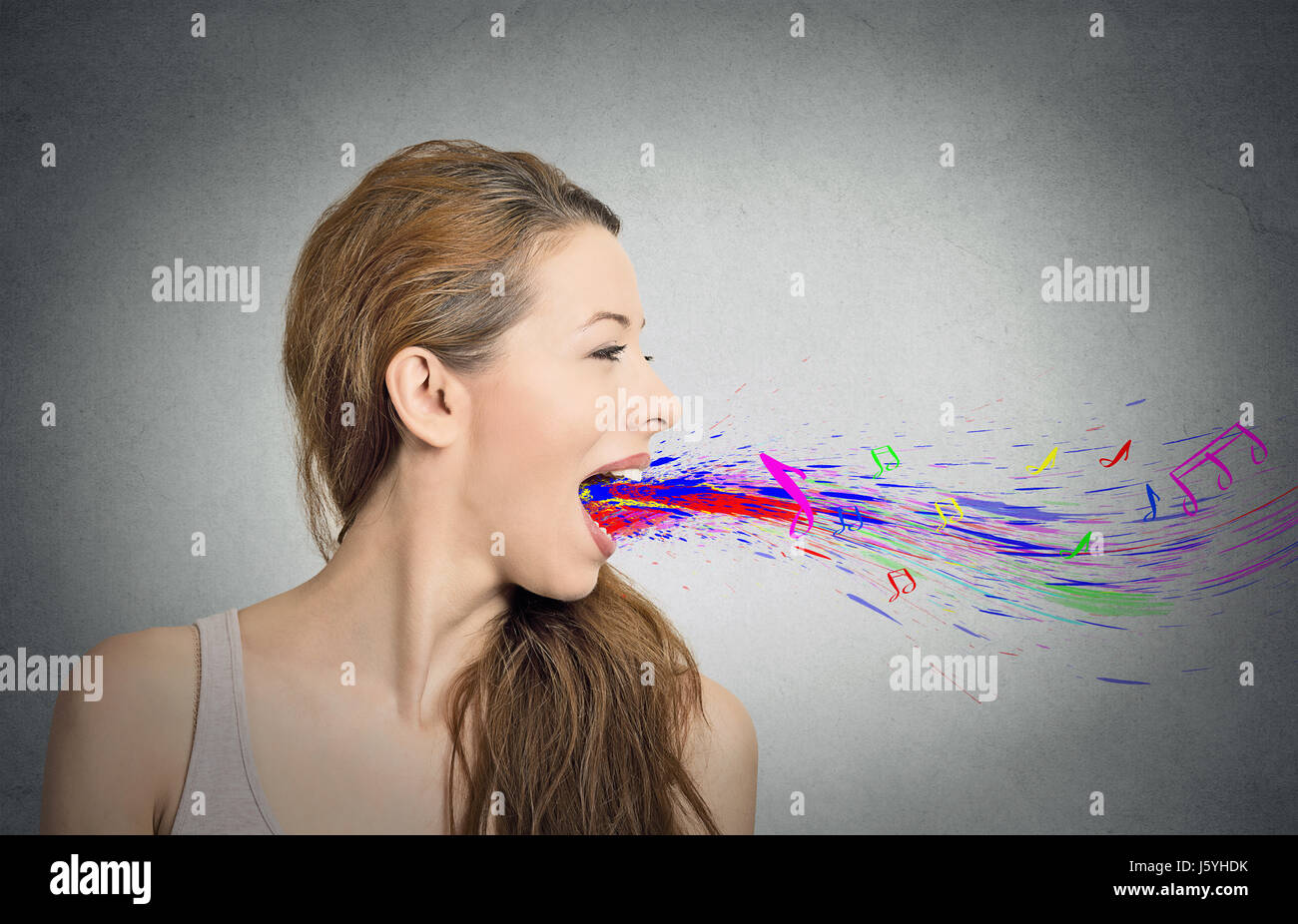 Open Mouth Side View