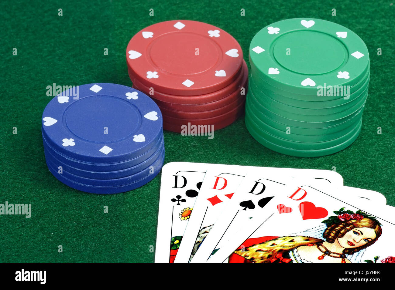 Ladies playing cards hi-res stock photography and images - Alamy