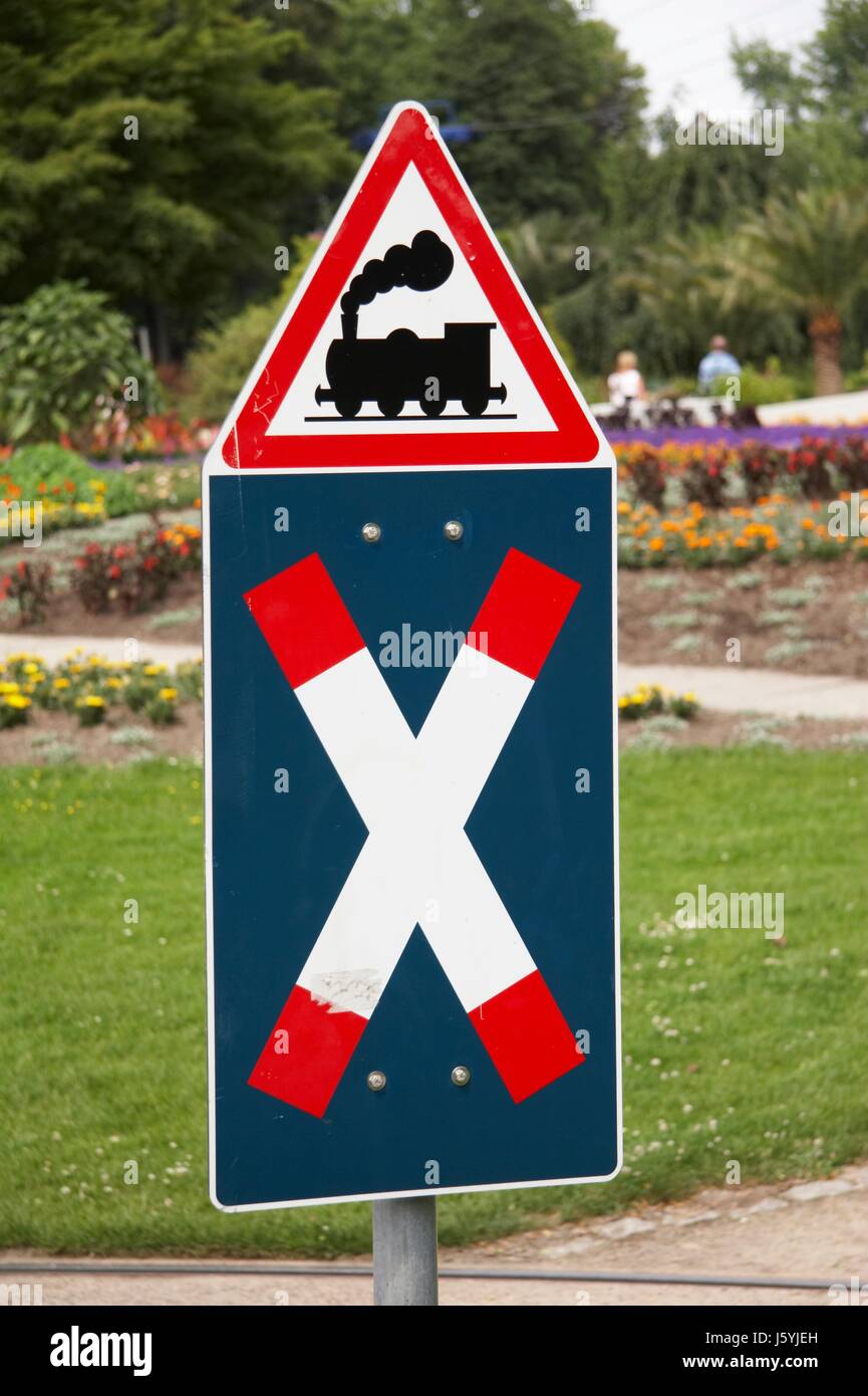 sign signal cross traffic sign attention triangle level crossing sign ...