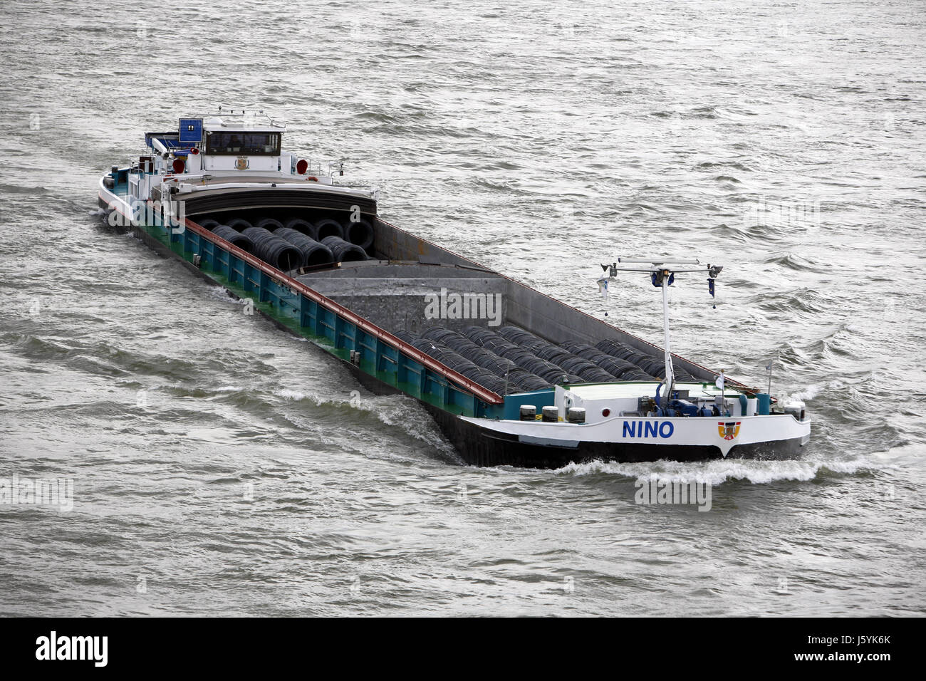 barge on the rhine Stock Photo - Alamy