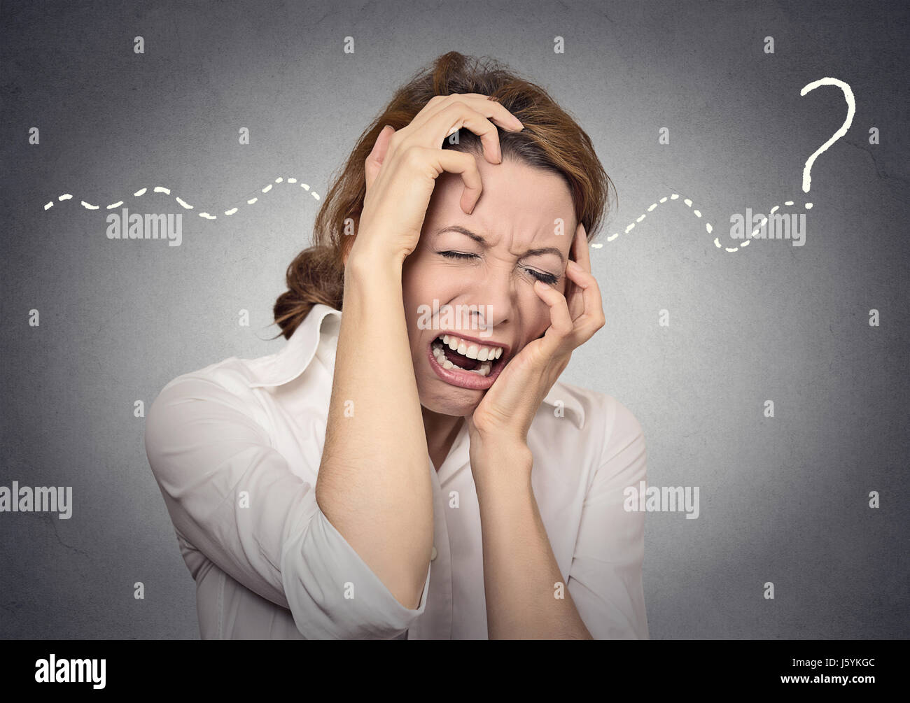 Woman Blackboard Question Mark High Resolution Stock Photography and ...