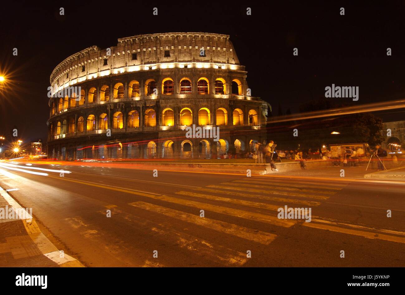 night nighttime Rome roma arena lighting illumination night nighttime ...