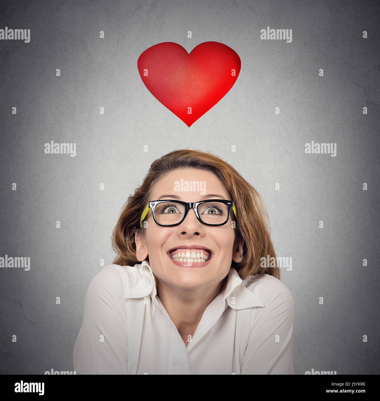 Face funky girl in glasses hi-res stock photography and images - Alamy