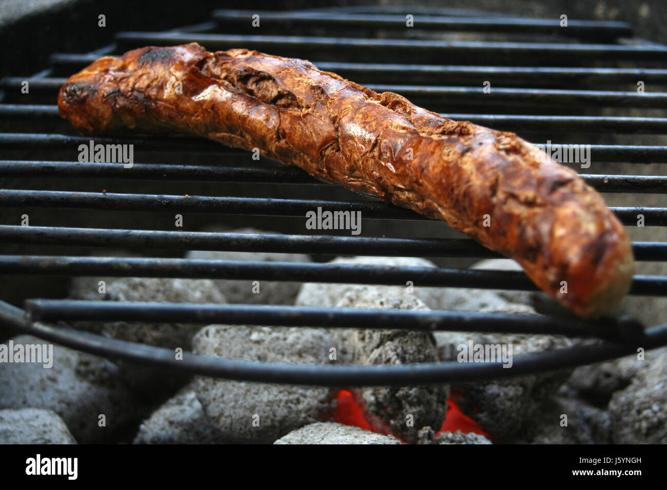 insalubrious sausage grill barbecue barbeque charcoal burnt burned bbq ...