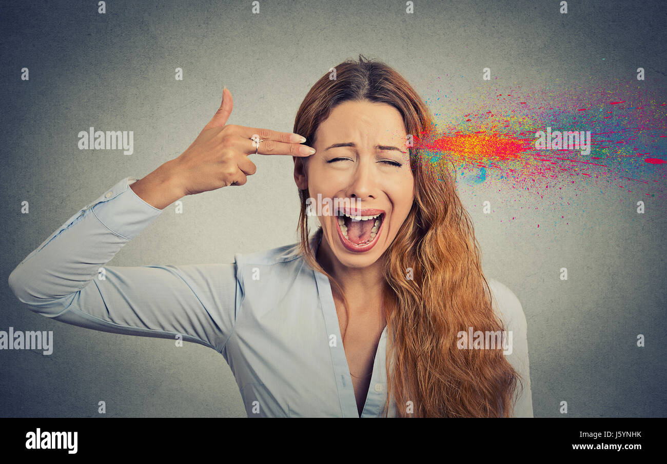 Girl gun isolated on white hi-res stock photography and images - Alamy