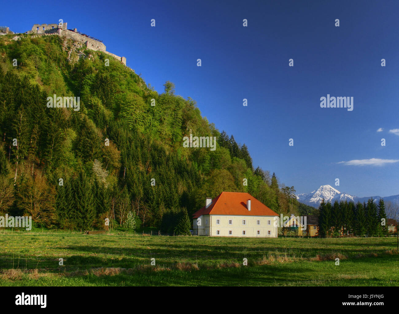 landskron castle in carinthia Stock Photo - Alamy