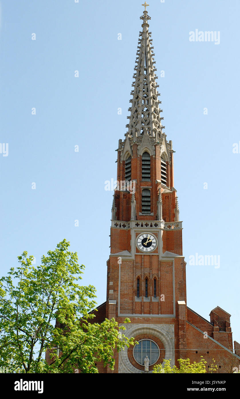 mariahilfkirche in munich - the tower Stock Photo - Alamy