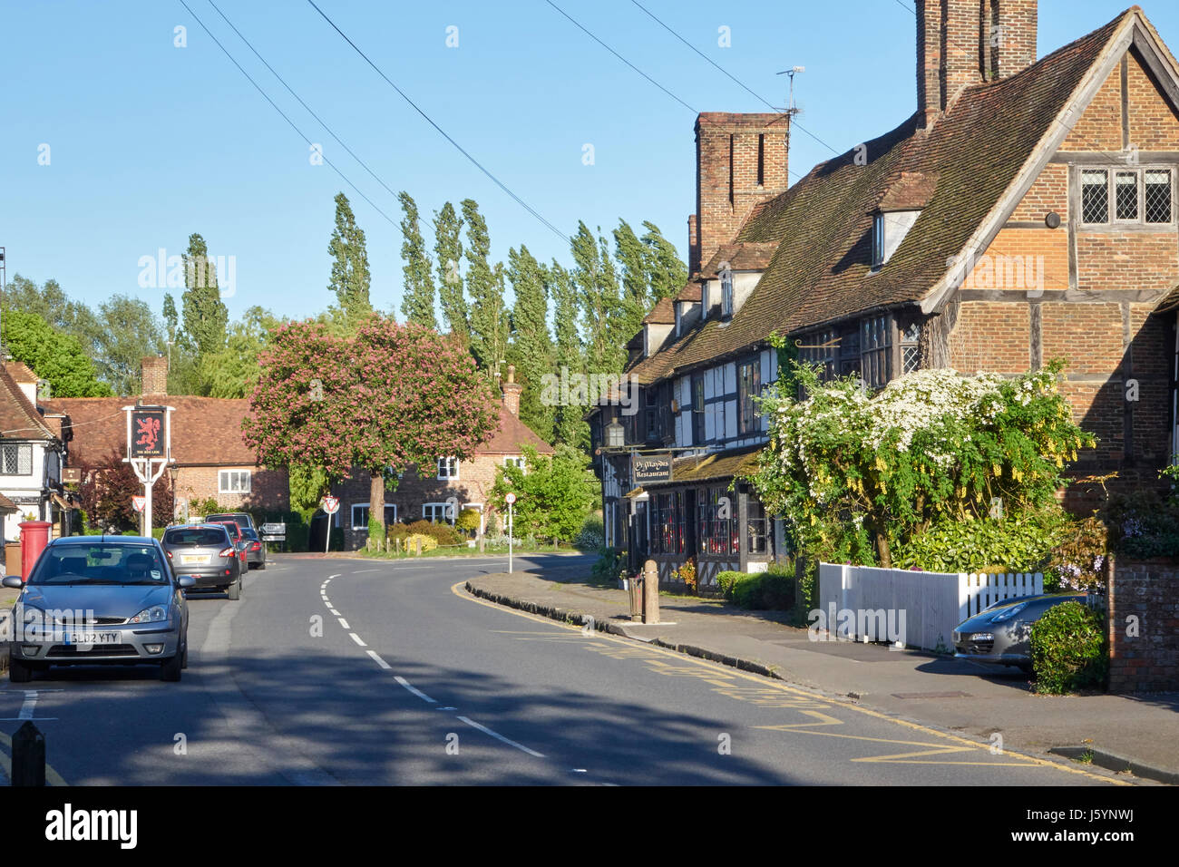 The pretty Kentish village of Biddenden, Kent, England, United Kingdom ...
