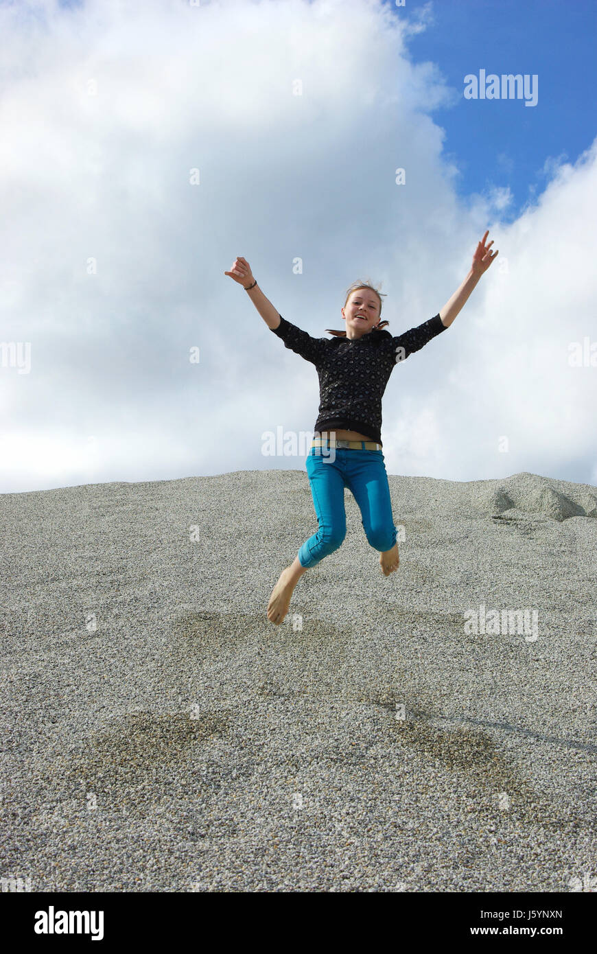 spring bouncing bounces hop skipping frisks jumping jump outdoor caper ...