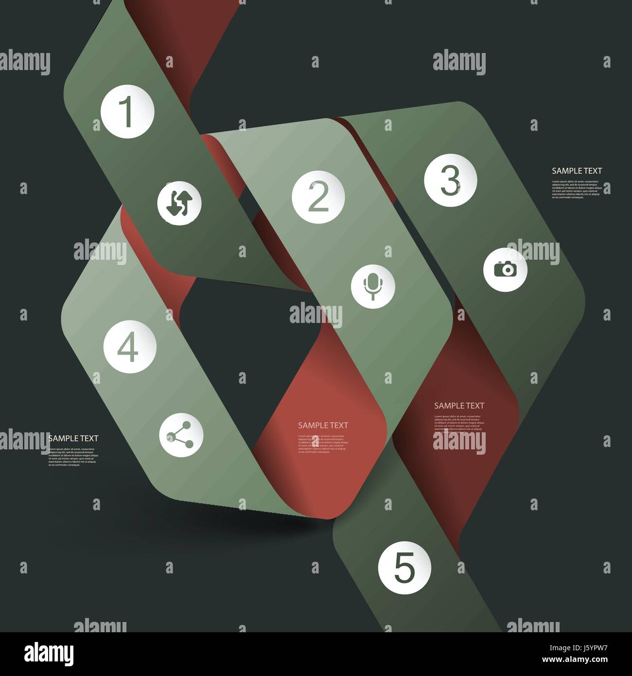 Numbered infographics hi-res stock photography and images - Alamy