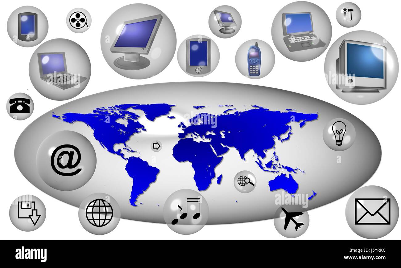 laptop notebook computers computer PC travel monitor email globe planet ...