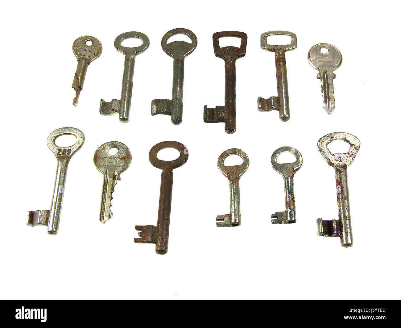 key ailing rusty rust different assortment team section selections ...