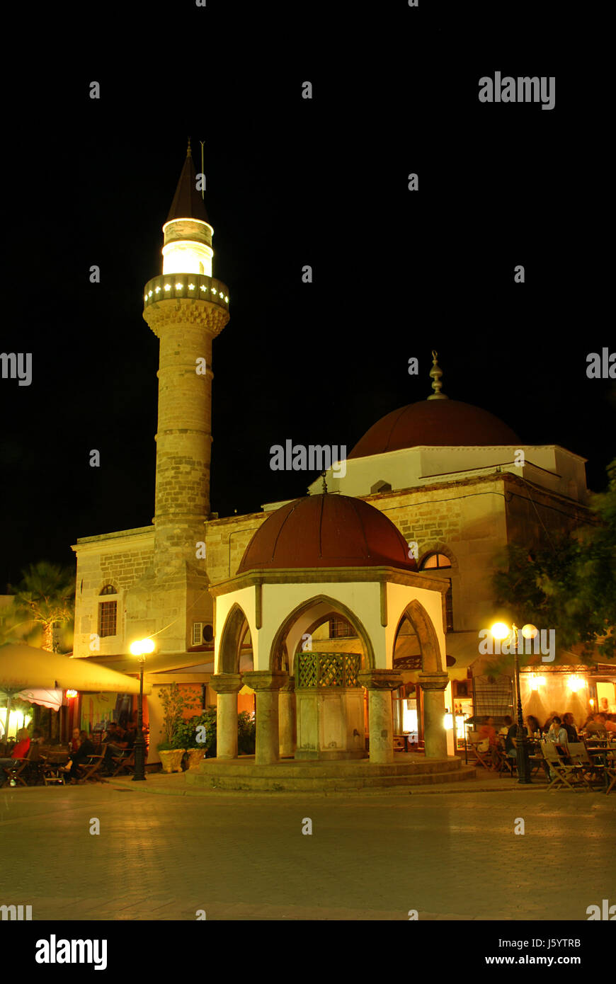 night nighttime lightning sheet lightning flash islam mosque muslim ...