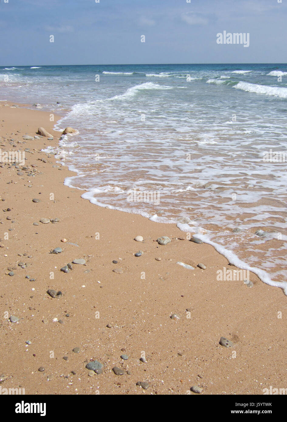 blue cold beach seaside the beach seashore waves shell spain atlantic ...