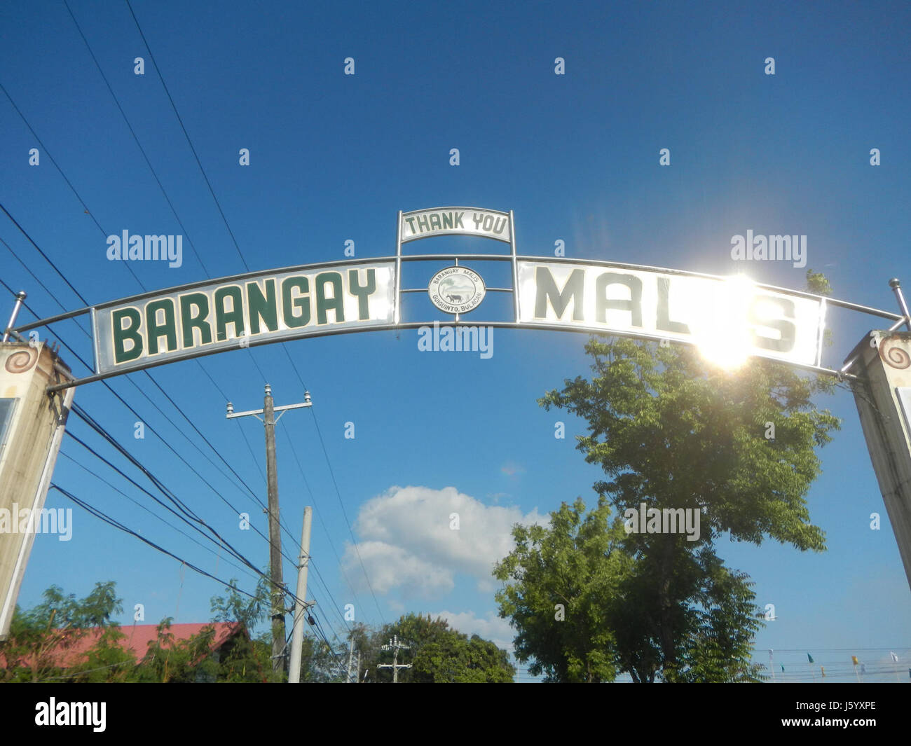 03220 Welcome Border arches signs Tabe Malis Guiguinto Bulacan Municipal Roads 35 Stock Photo ...