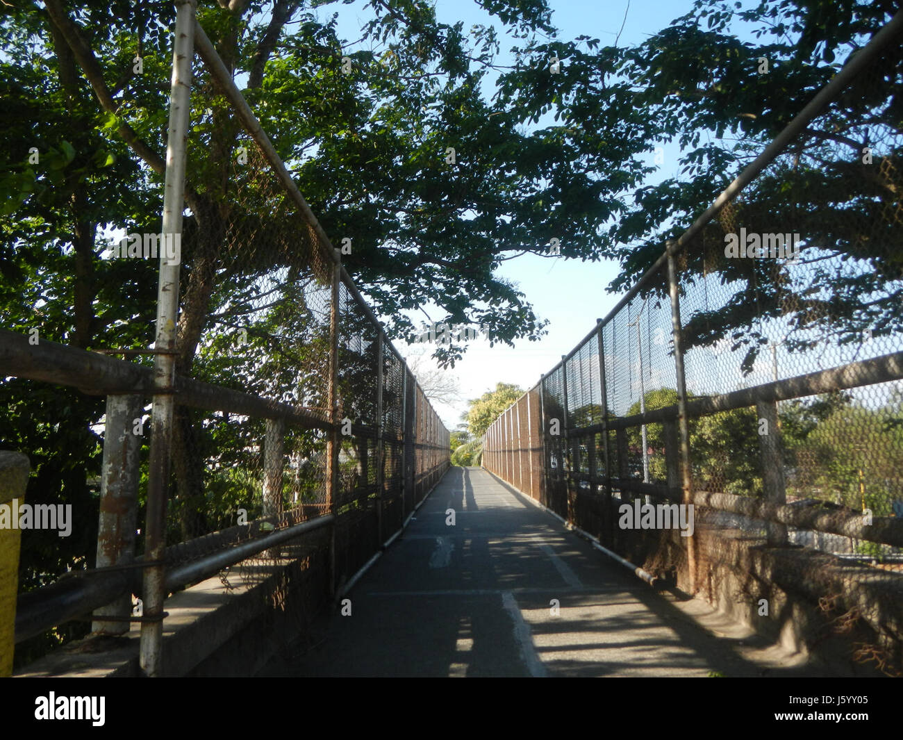 This image depicts the fields and overpasses along the NLEx highway ...