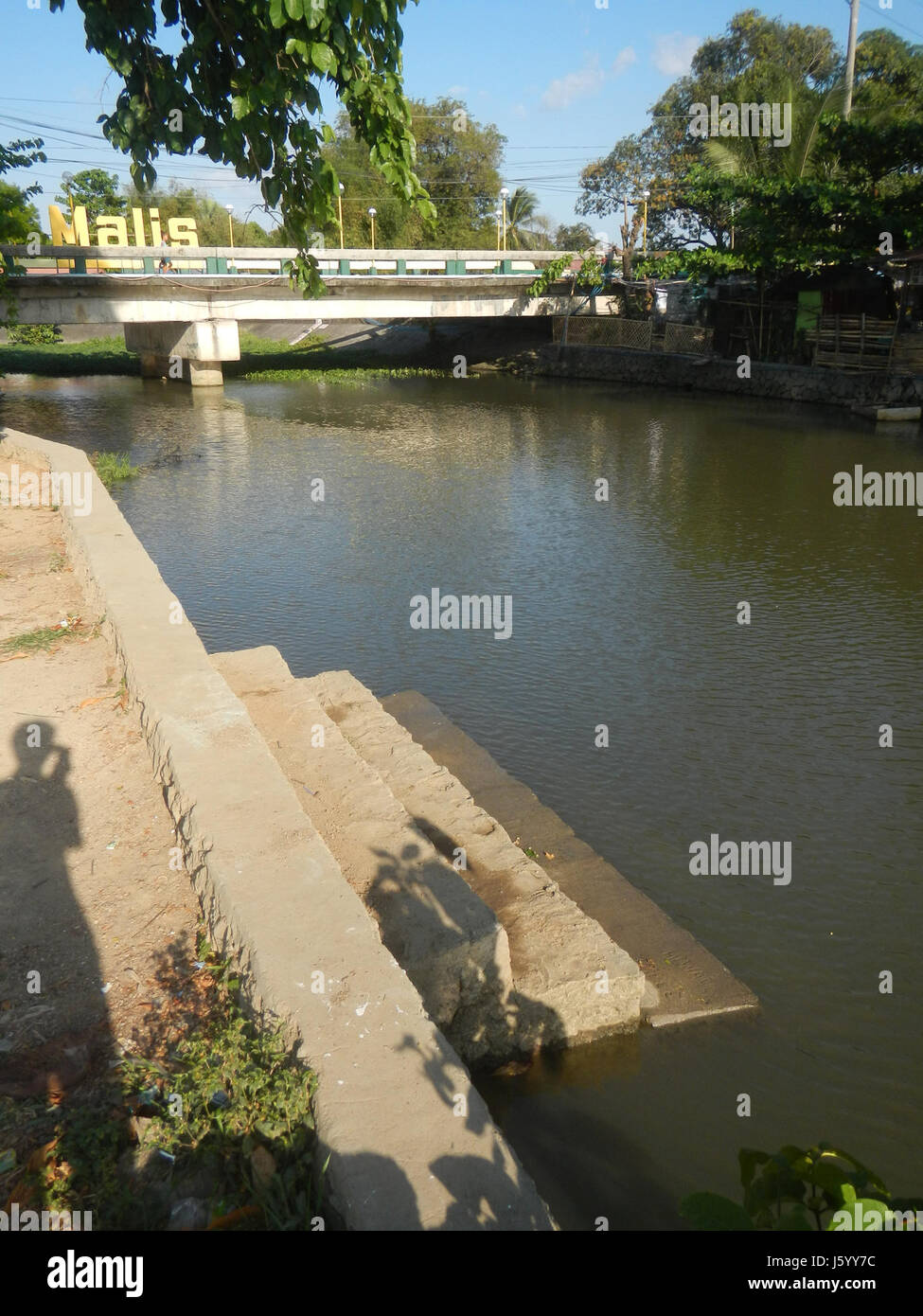A view of the agricultural fields and waterways around Malis Creek and ...