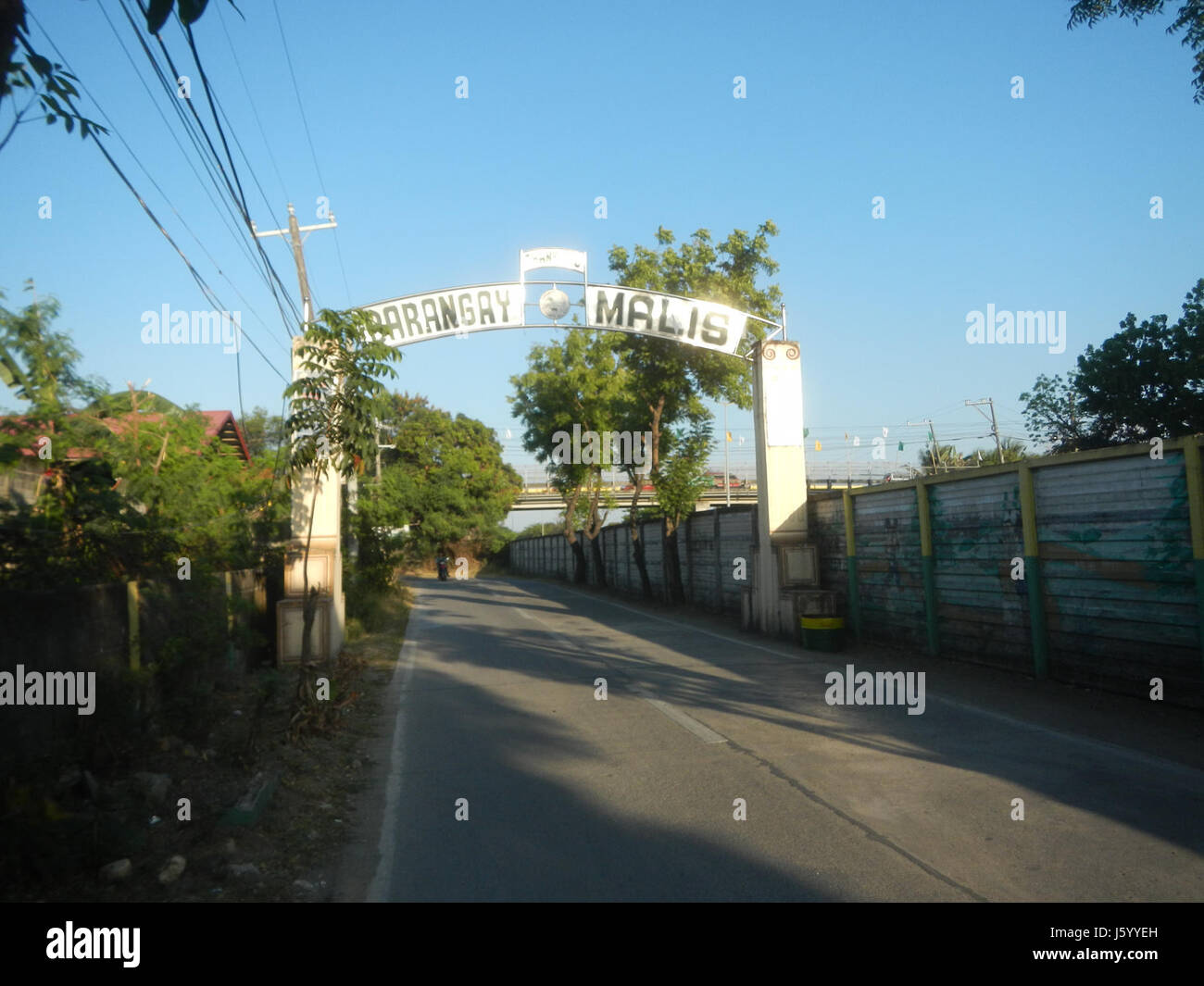 The Welcome Border signs in Malis, Guiguinto, Bulacan, mark the ...