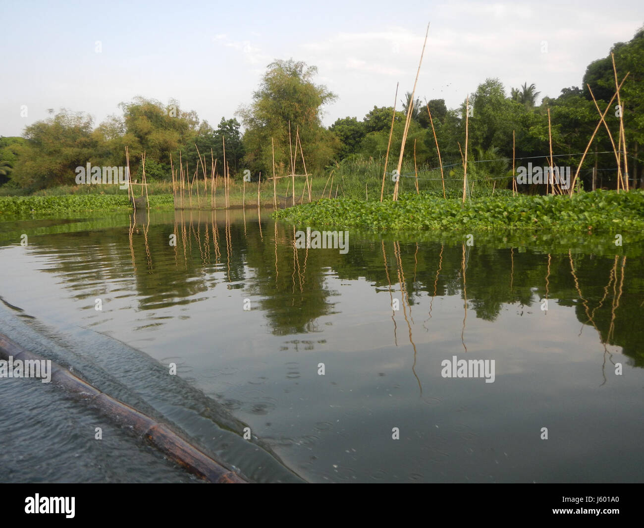 This image depicts the riprap construction along the riverbanks in ...