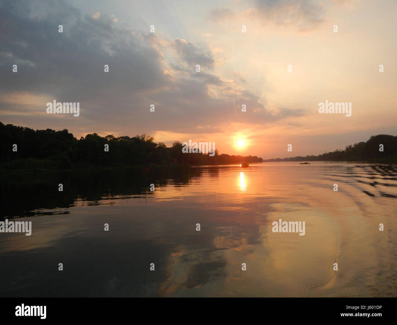 This image captures the serene sunsets over the Riverside Districts of ...