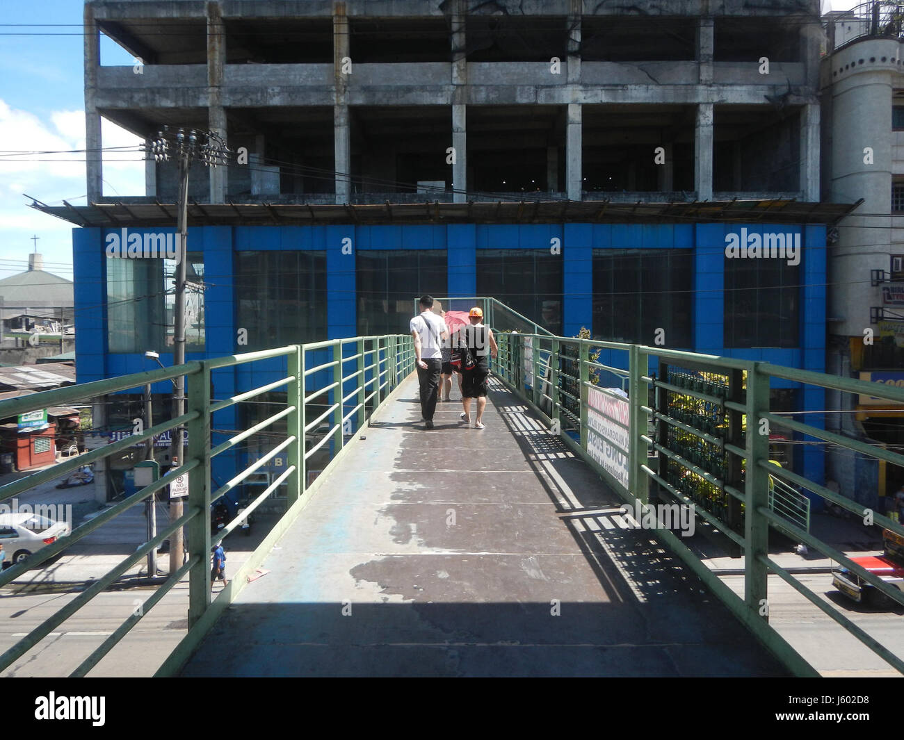 The Katipunan Footbridge is located in the Bagong Barrio area of West ...