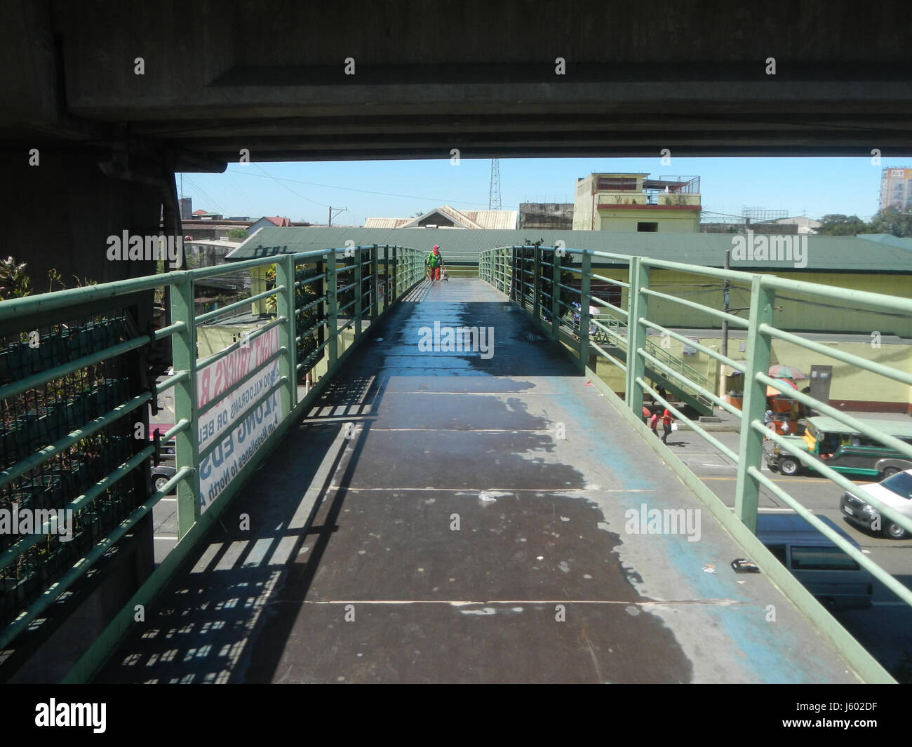 The Katipunan Footbridge, located at EDSA Bagong Barrio in West ...