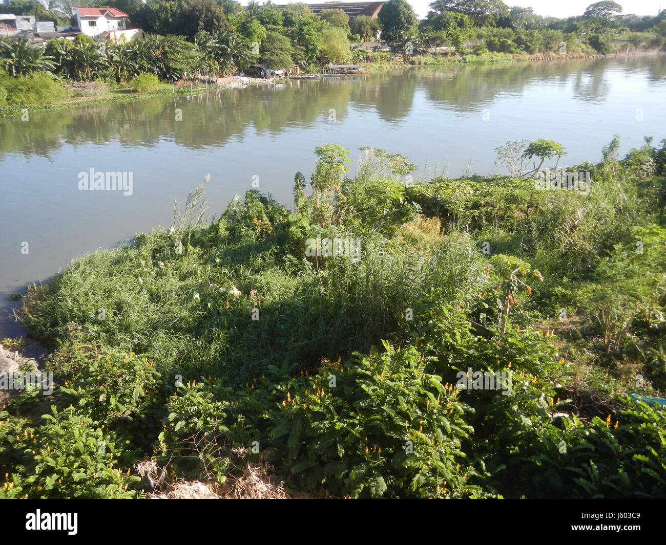 The Santa Rosa Bridge, located in Pasig City, Manila, crosses the ...